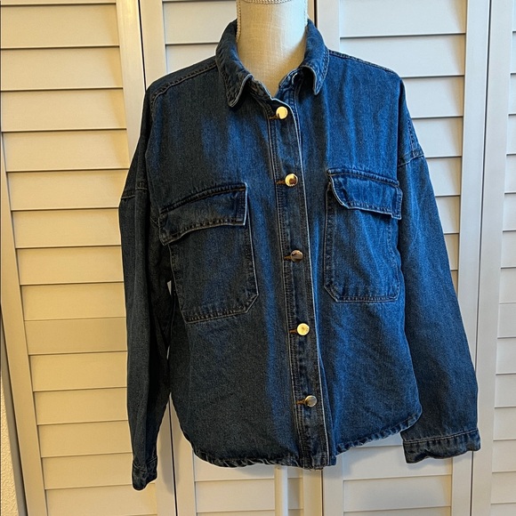 Vigoss | Jackets & Coats | Vigoss Jean Shacket | Poshmark